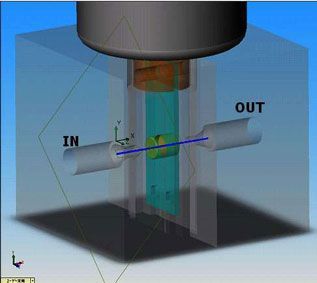 Slider valve for analytical technology with 0.4 and 1.0 mm orifice diameter